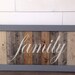 Family Sign, Wood Family Sign, Farmhouse Wall Decor, Custom Made Family ...