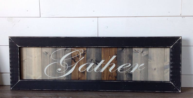 Gather Wood Sign Farmhouse Wall Decor Farmhouse Farmhouse | Etsy