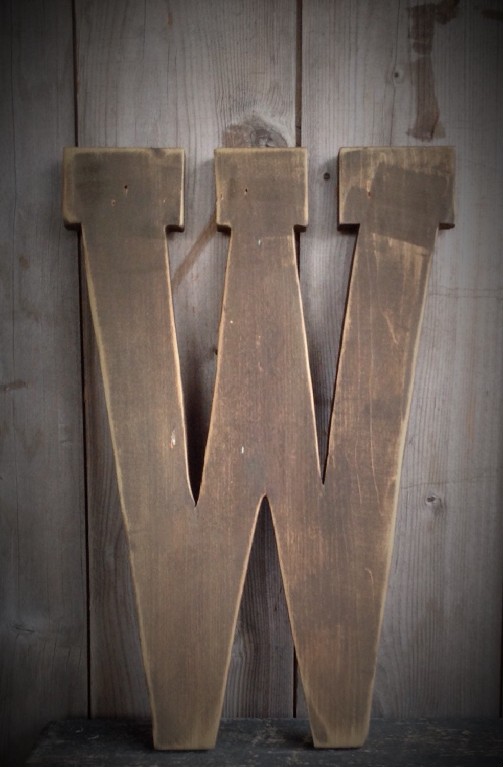 Barn Wood Letter measures 18 inches tall barn wood letters | Etsy