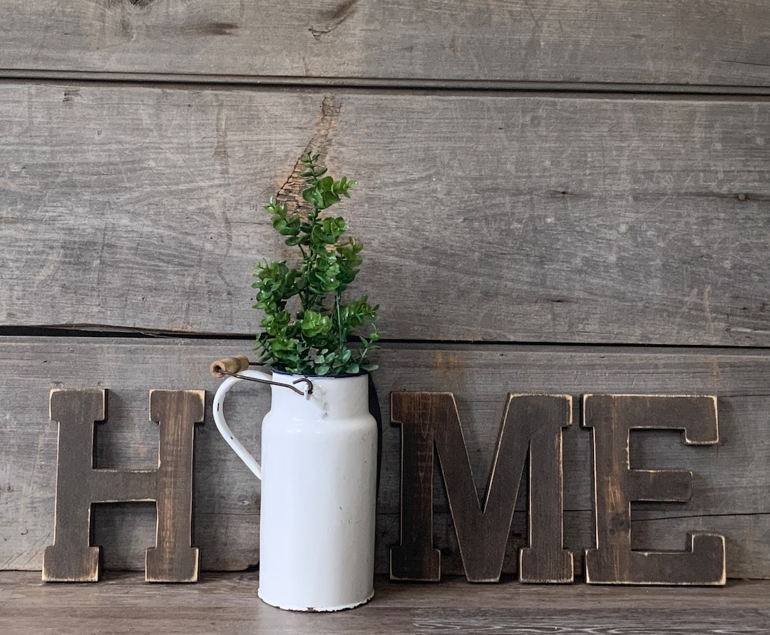 Wood Letters or Numbers Measuring 8 Inches Tall, Wood Letters, Rustic ...