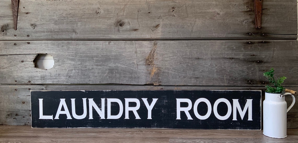 Laundry Rustic Wood Sign Wood Sign Laundry Room Decor - Etsy