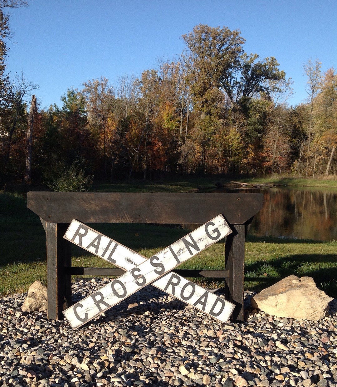 Rail Road Sign, Wood Rail Road Sign, Farmhouse, Farmhouse Wall Decor ...