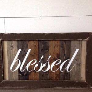 Blessed Sign, Farmhouse, Farmhouse Wall Decor, Farmhouse Sign ...