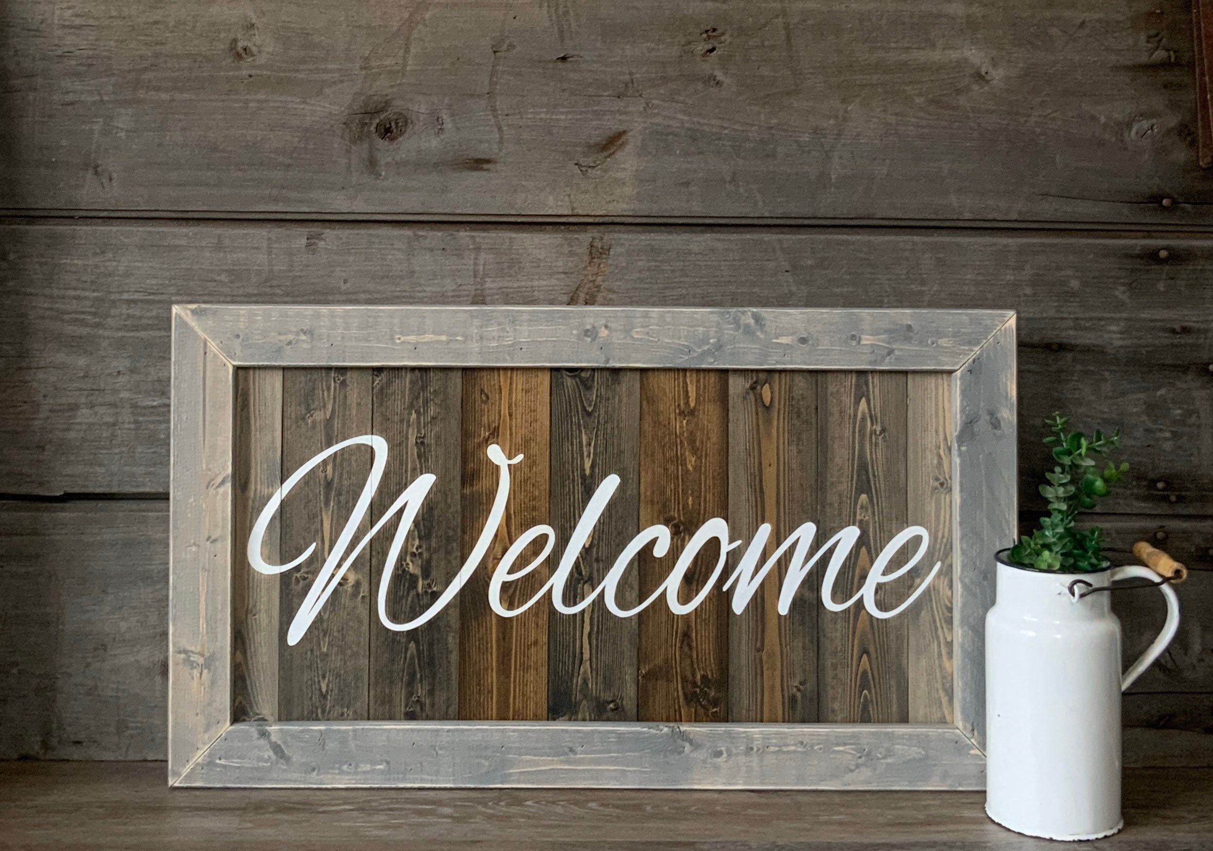 Welcome wood welcome sign welcome sign for the home | Etsy