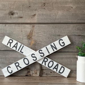 Rail Road Sign, Wood Rail Road Sign, Farmhouse, Farmhouse Wall Decor ...
