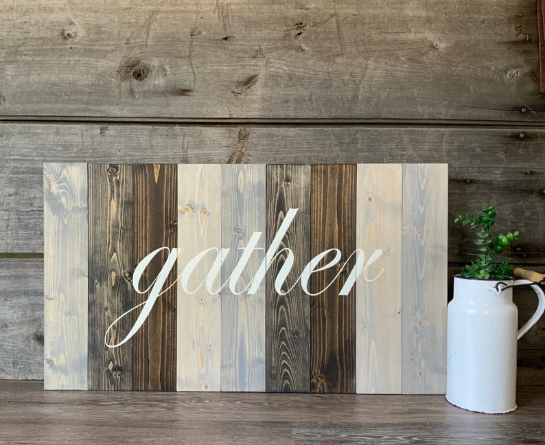 Gather Sign Gather Sign Farmhouse Farmhouse Wall Decor - Etsy