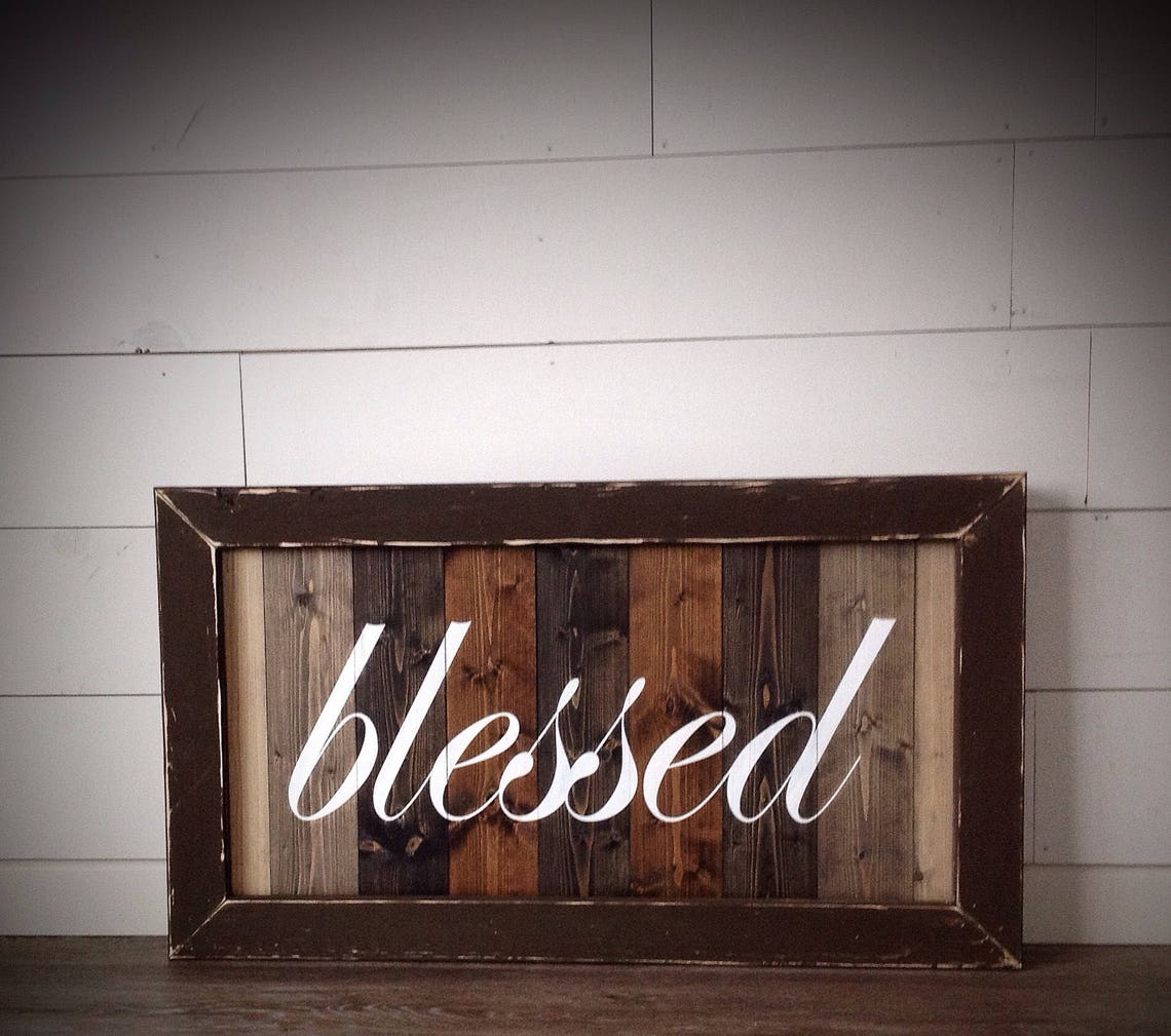 Blessed Sign - Etsy