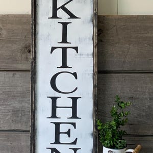 Handmade Vertical Kitchen Sign: Rustic Farmhouse Decor - Etsy
