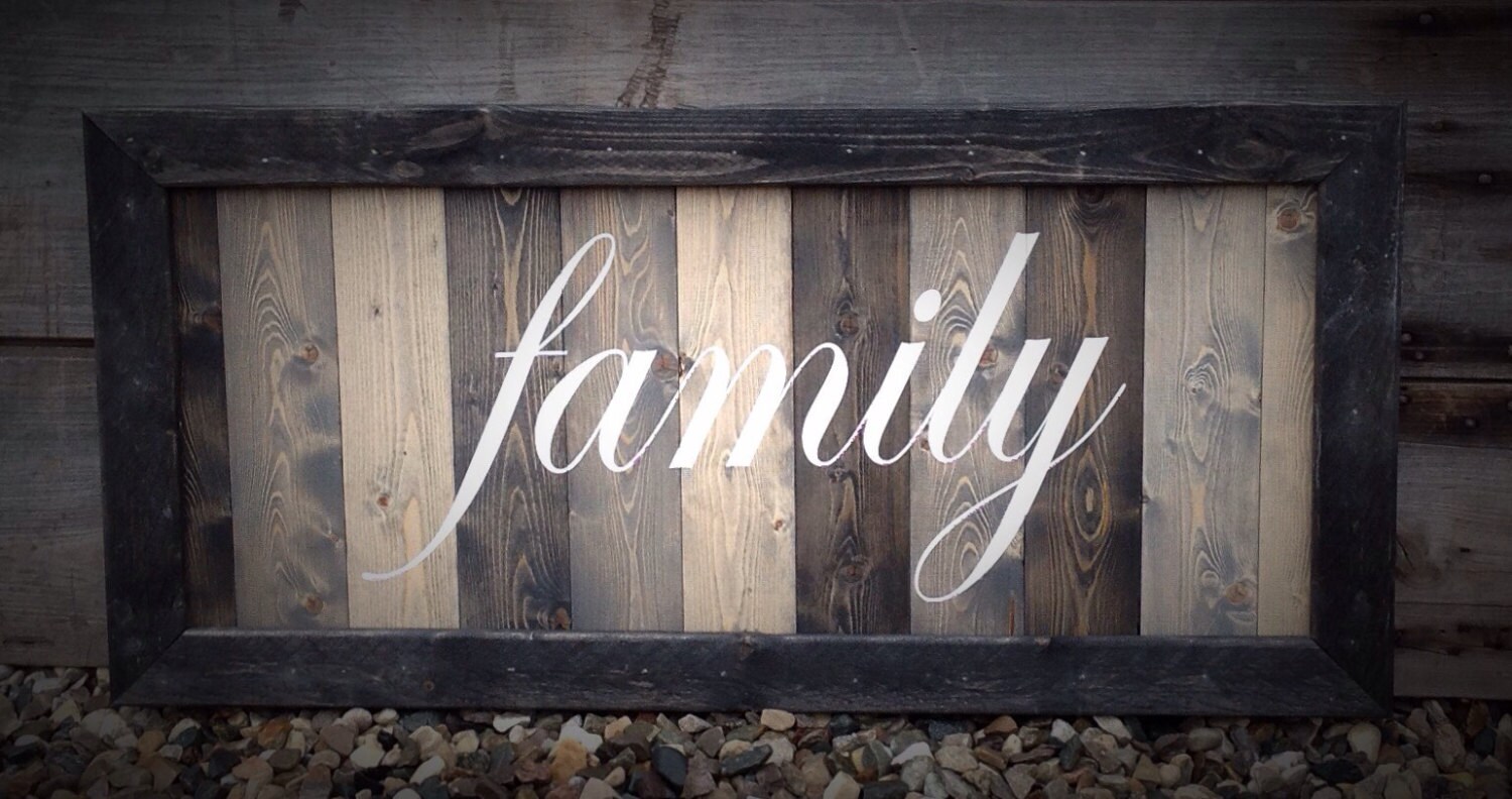 Family Sign farmhouse wall decor wood Family sign custom | Etsy