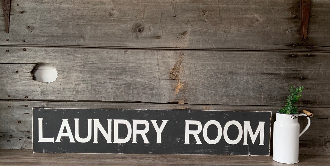 Laundry Rustic Wood Sign Wood Sign Laundry Room Decor - Etsy