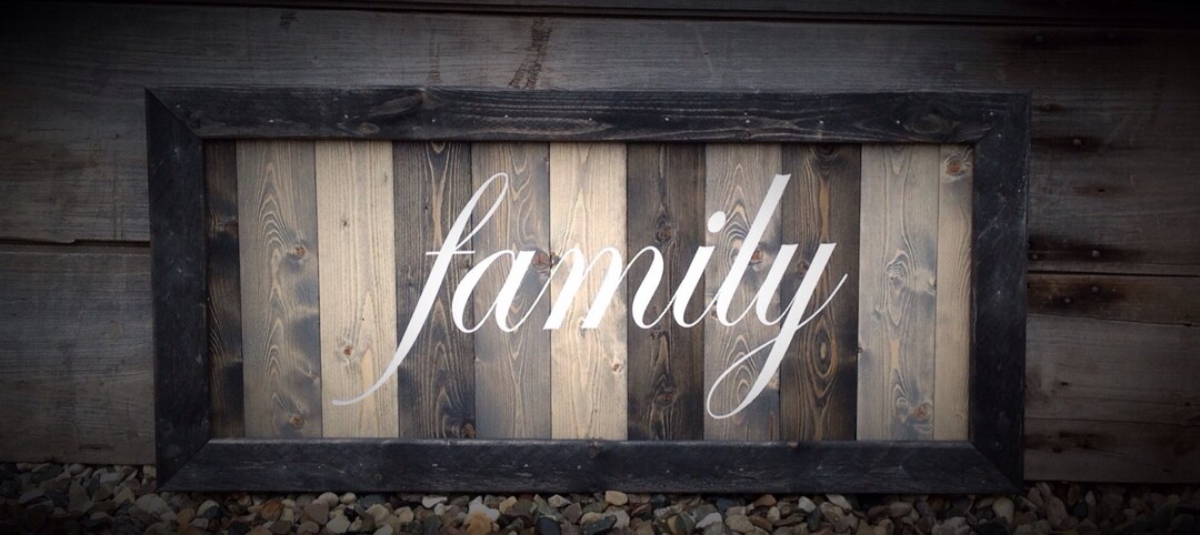 Family Sign, Farmhouse Wall Decor, Wood Family Sign, Custom Made Family ...