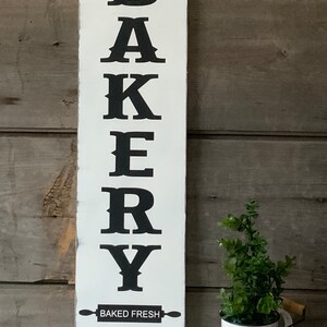 Vertical Bakery Sign, Farmhouse BAKERY Sign, Bakery Sign, Farmhouse ...