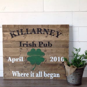 Irish Pub, Man Cave Sign, Sign for the Home, Personalized Sign, Sign ...