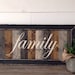 Family Sign LARGE Wood Family Sign Farmhouse Wall Decor - Etsy