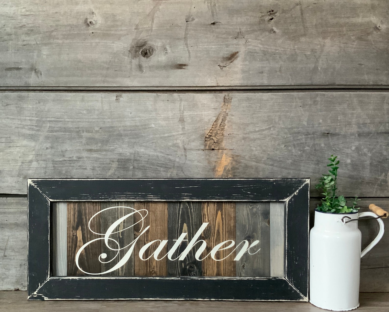 Gather Wood Sign Farmhouse Wall Decor Farmhouse Farmhouse | Etsy