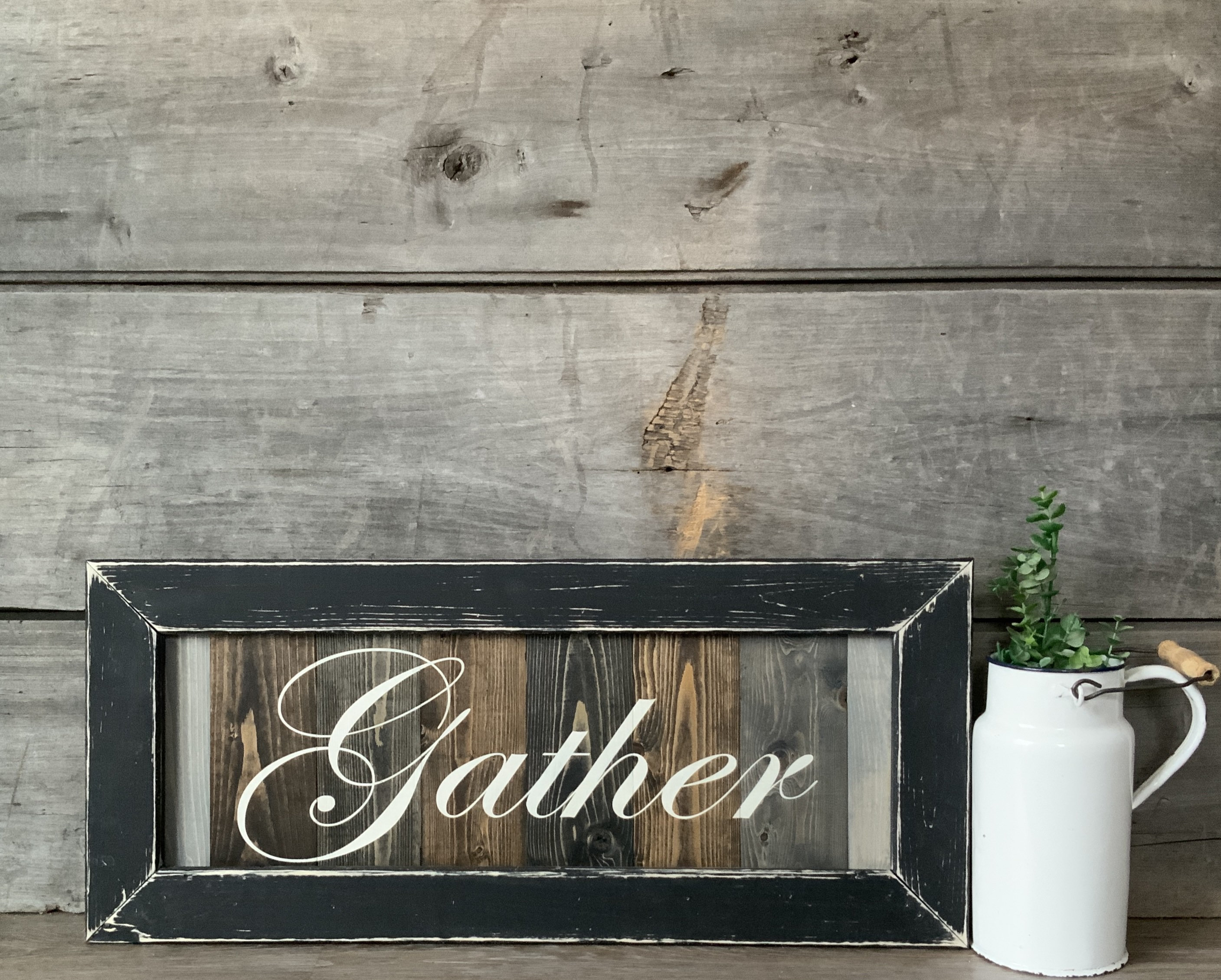 Gather Wood Sign Farmhouse Wall Decor Farmhouse Farmhouse | Etsy