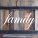 Family Sign LARGE Wood Family Sign Farmhouse Wall Decor - Etsy
