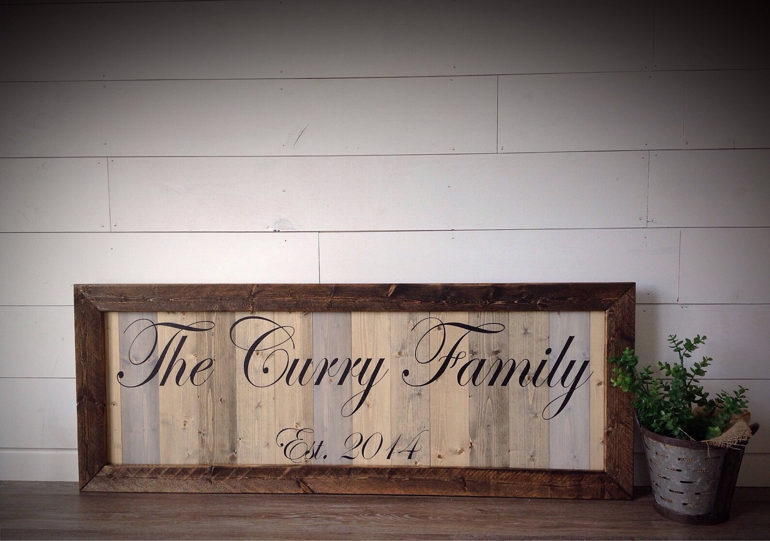 Personalized Family Sign LARGE Wood Sign Farmhouse Wall - Etsy