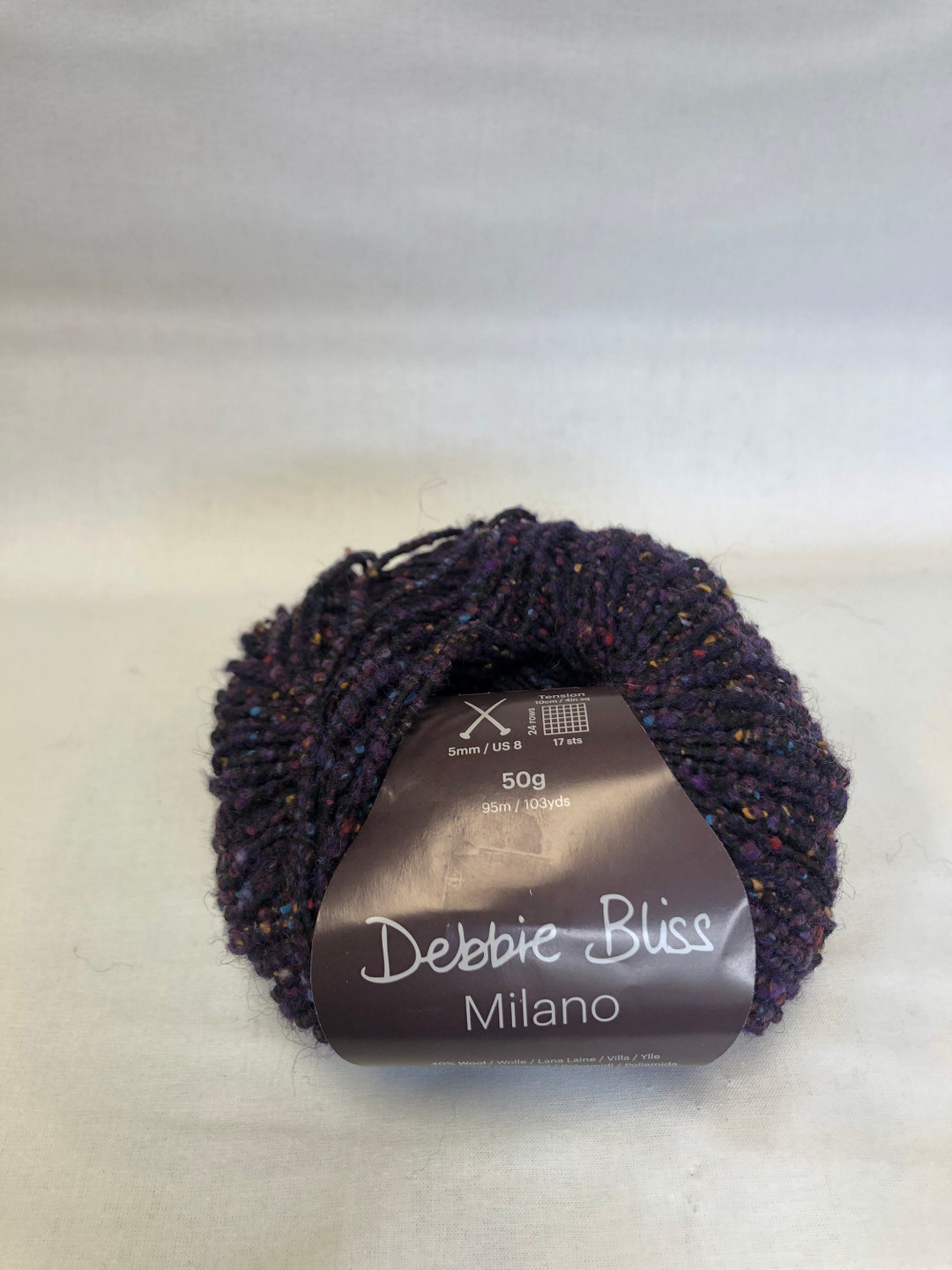 Debbie Bliss Milano, Color 49010, Wool Blend, 103 Yds, 50 G - Etsy