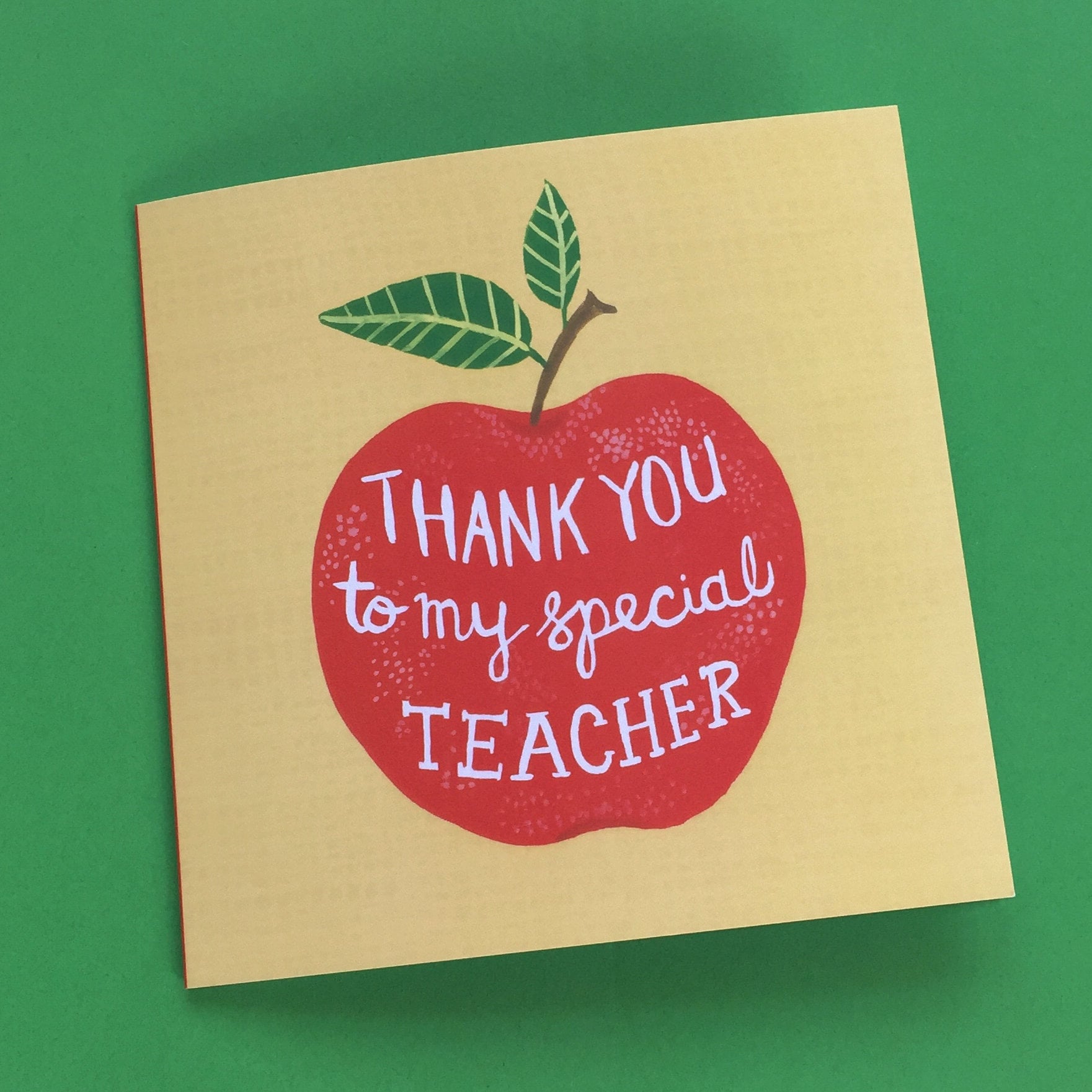 Thank You Special Teacher Card Greetings Card Teacher Card - Etsy Ireland