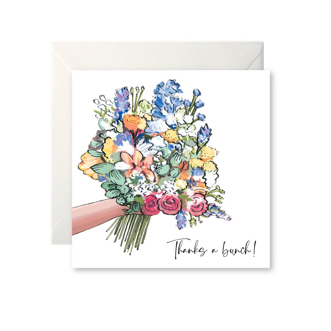 Thanks a Bunch Card - Etsy