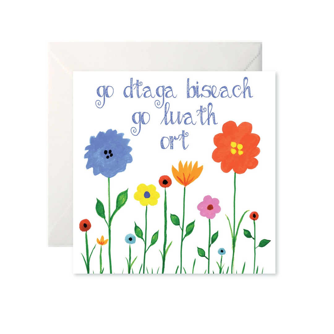 Go Dtaga Biseach Go Luath Ort get Well Soon Greetings Card as Gaeilge ...