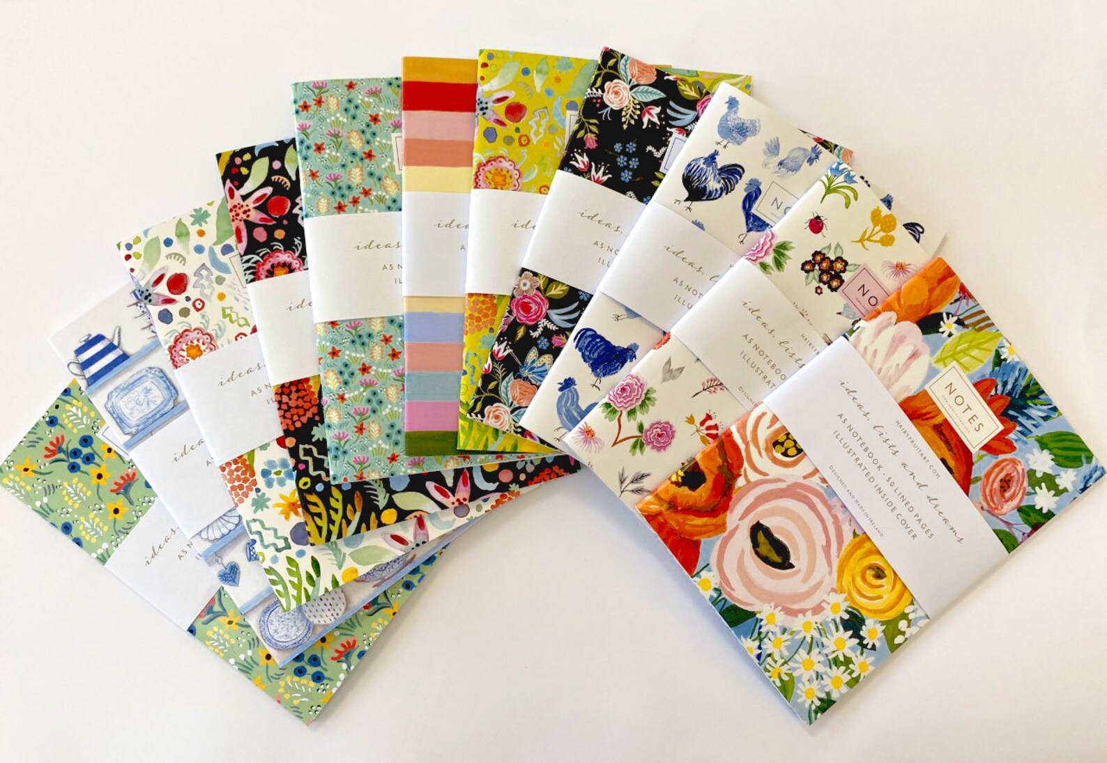 Notebook Bundle - A Selection of 5 X A5 Full-colour Illustrated ...