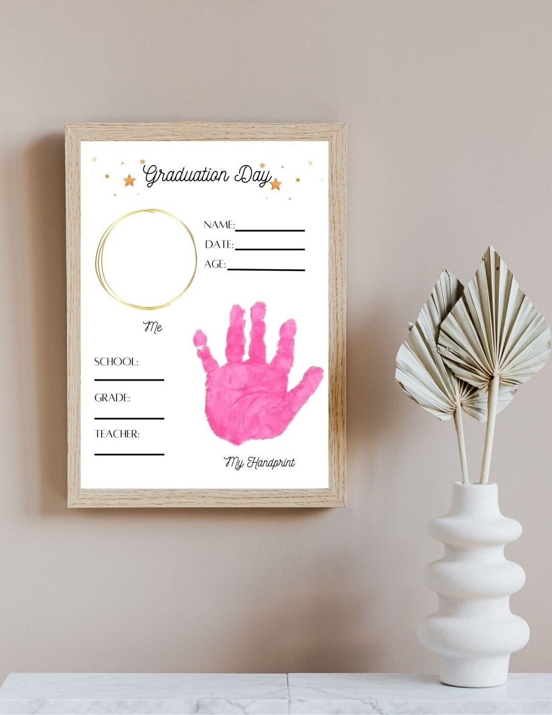 Graduation Kids Handprint Art Keepsake: Pre-k - Elementary Keepsake ...