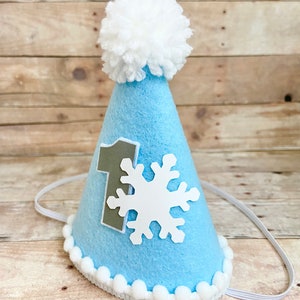 Light Blue Snowflake Winter Wonderland Onederland Birthday MINI Party ...