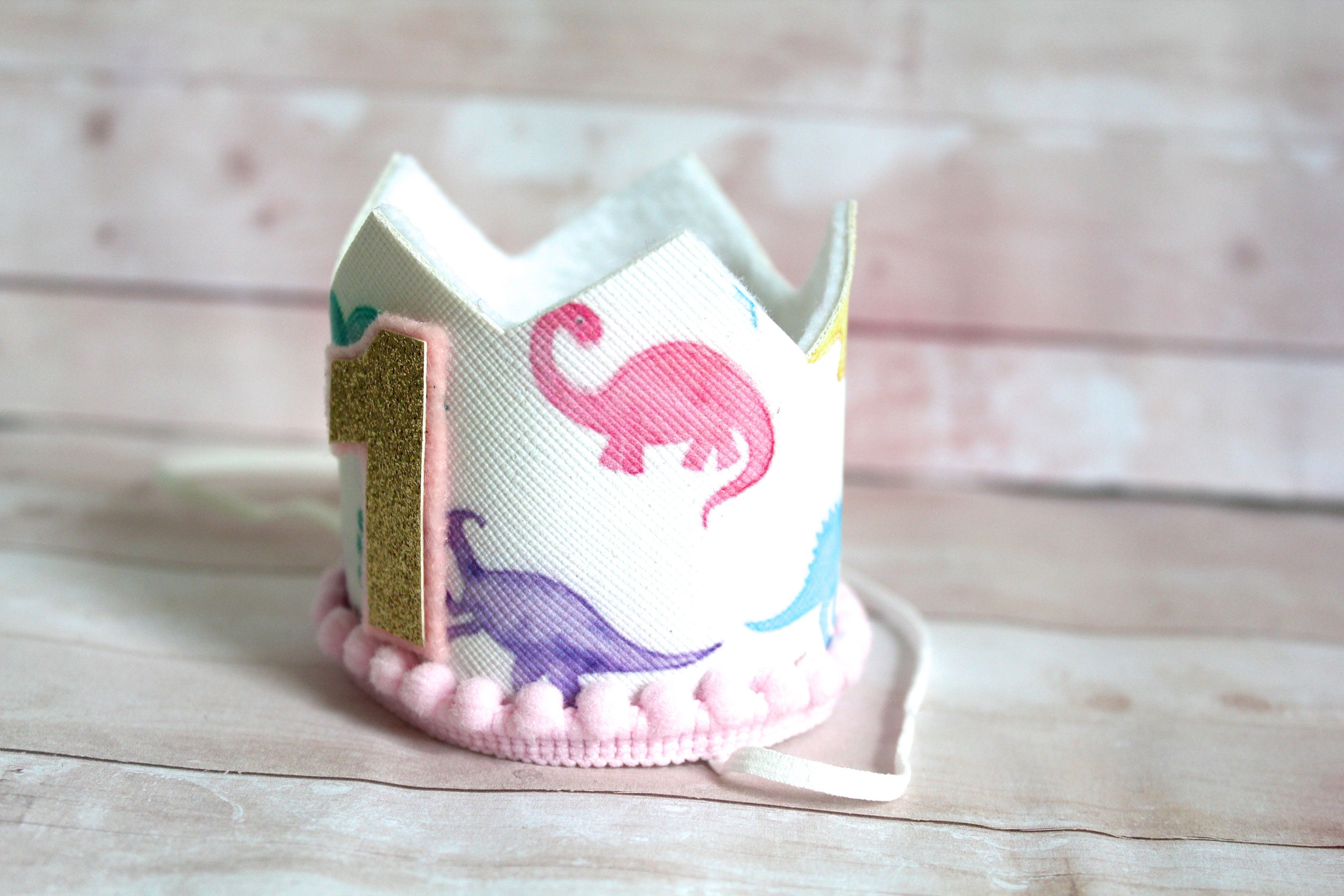 Dinosaur Dino MINI Birthday Party Cake Smash Crown Headband | Etsy