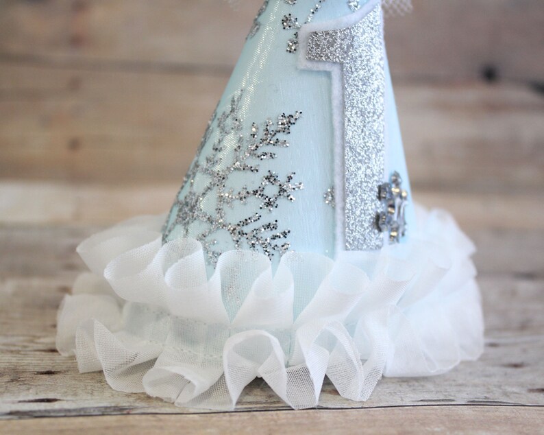 Winter Onederland Frozen Ice Princess Snowflake Party Hat Cake - Etsy