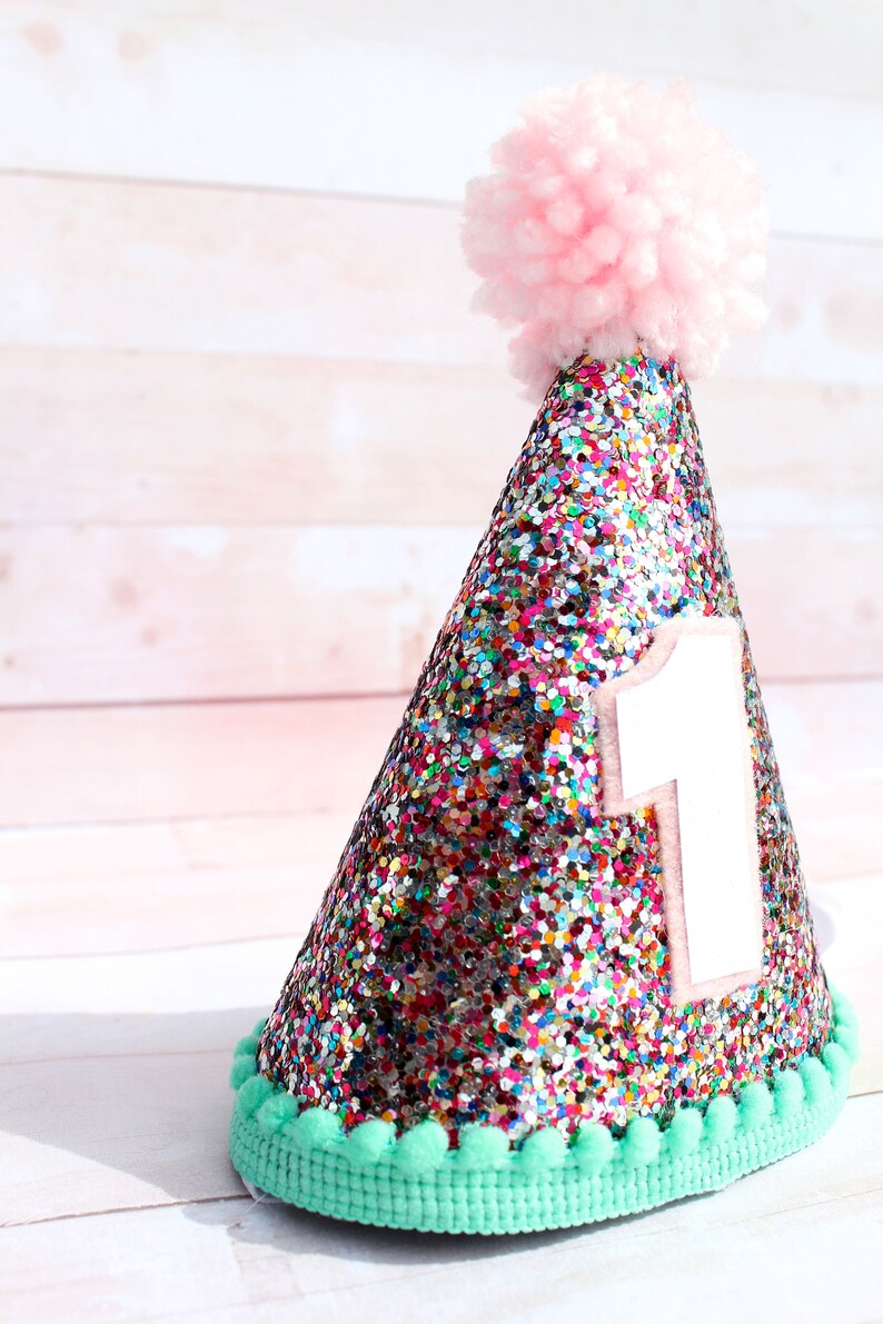 CUSTOMIZABLE Multicolor Confetti Sprinkle Glitter Mini Birthday Cake ...