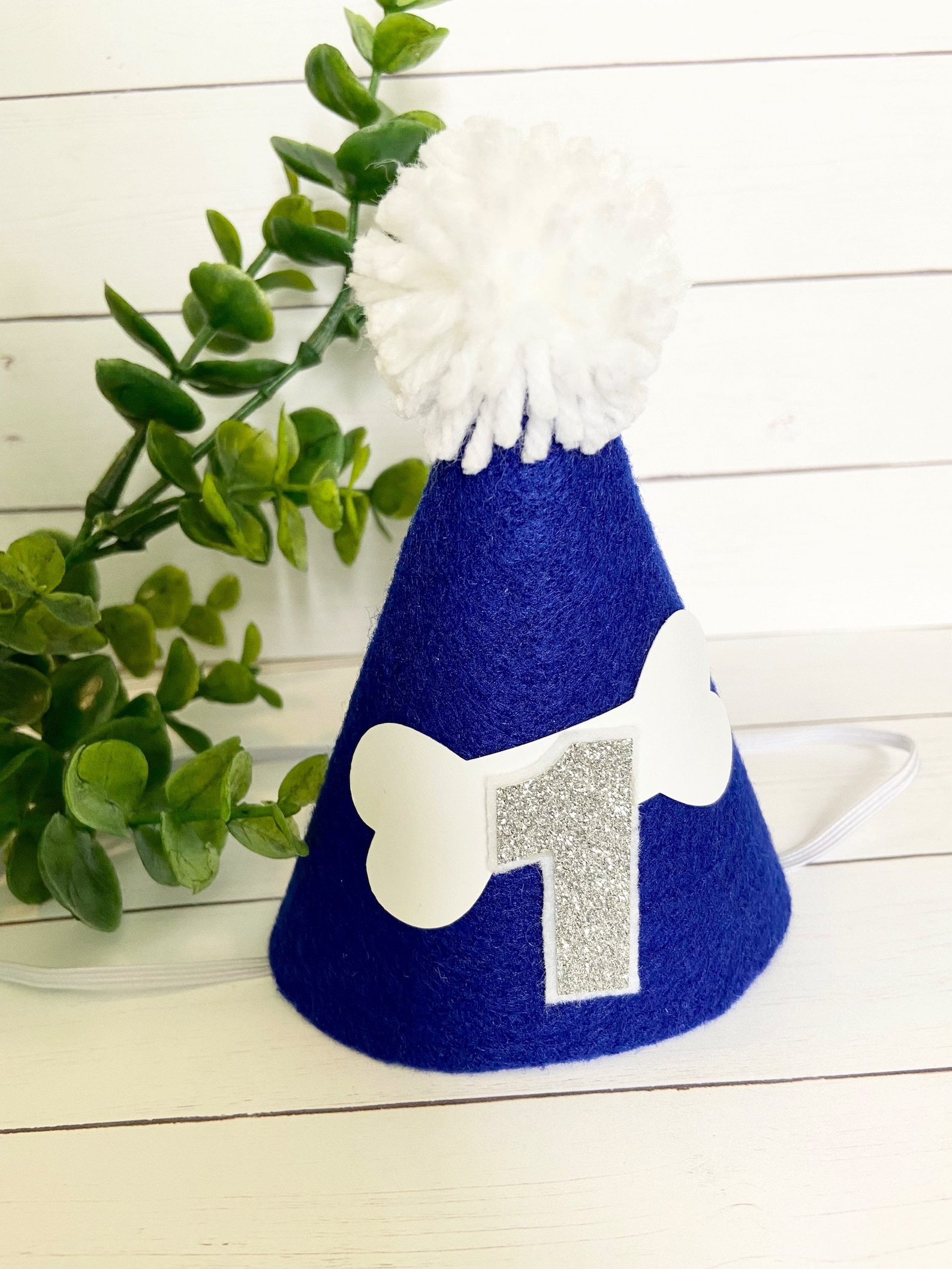 CUSTOMIZABLE Dog Bone MINI Birthday Cake Smash Party Hat / Headband in ...