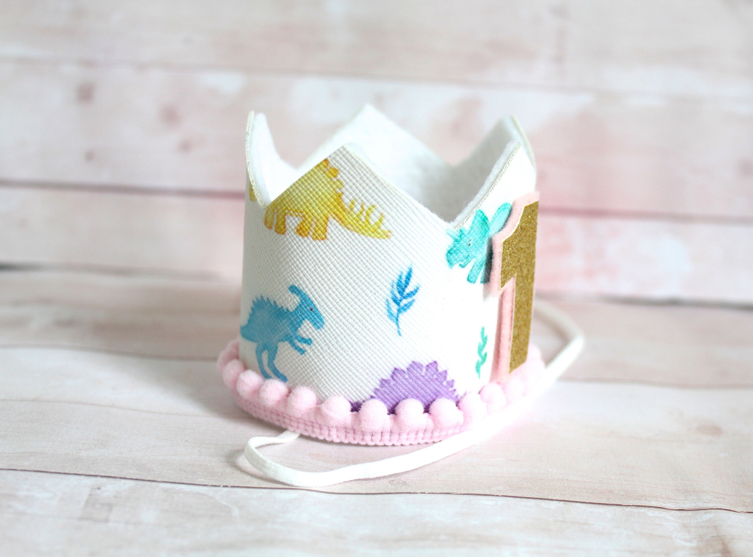 Dinosaur Dino MINI Birthday Party Cake Smash Crown Headband | Etsy