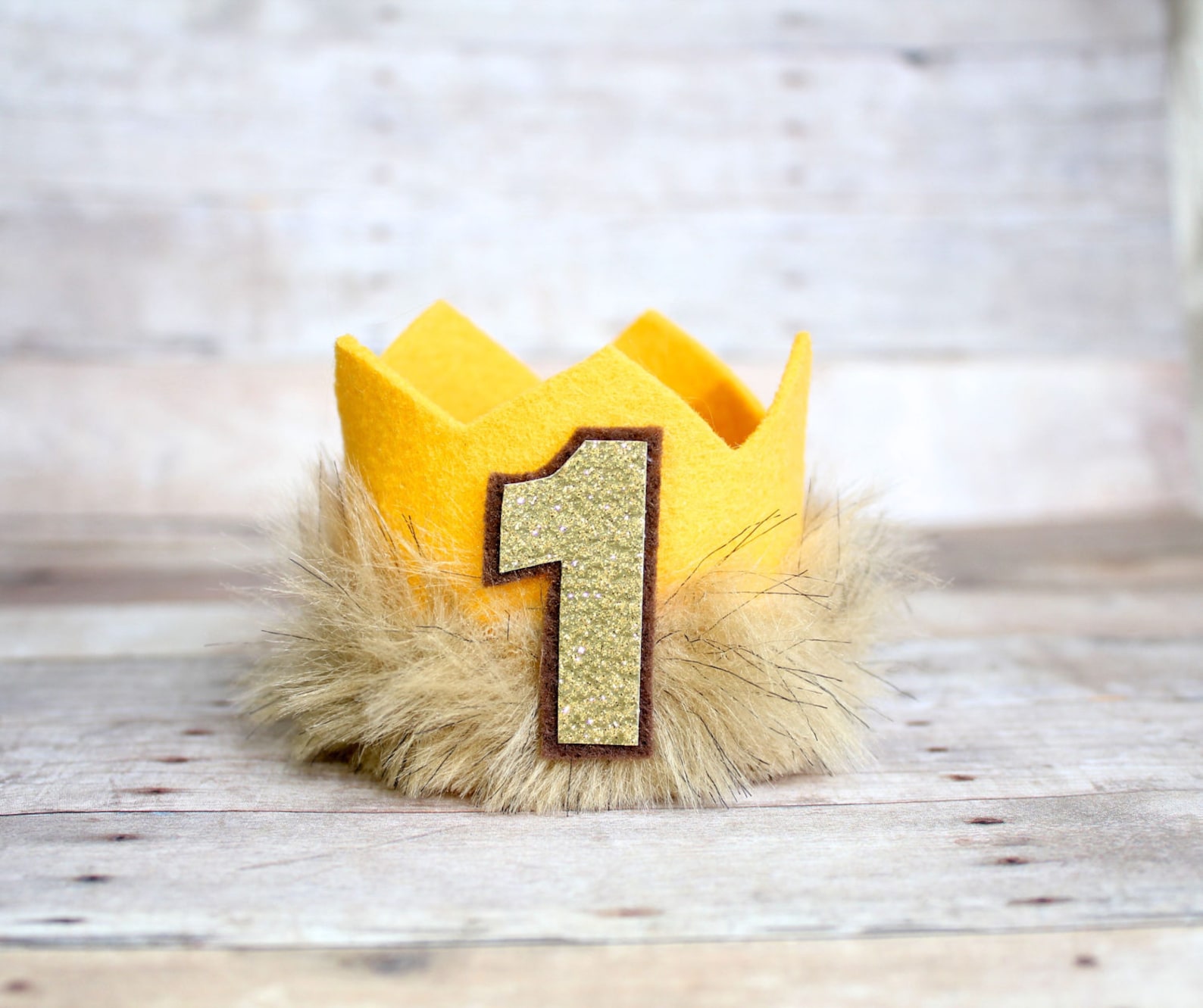 Max Crown Where the Wild Things Are Yellow Mini Crown With Faux Fur ...