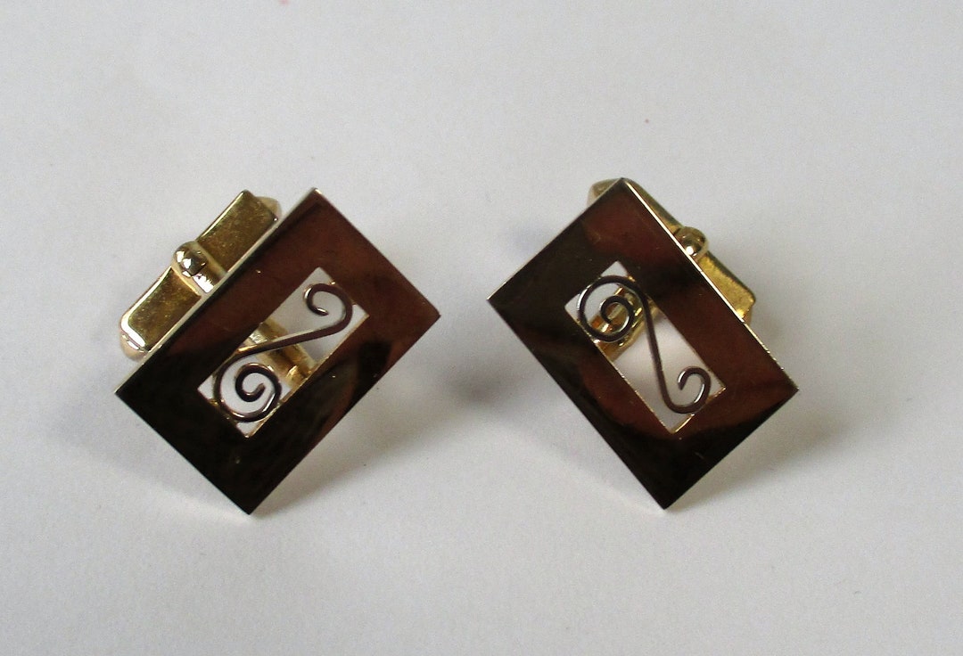 Vintage SWANK Cuff Links, Mens Formal Wear Accessories, Mid Century ...