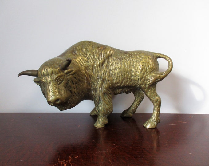 Vintage Brass American Bison Made in Taiwan Expressly for Am&a's ...