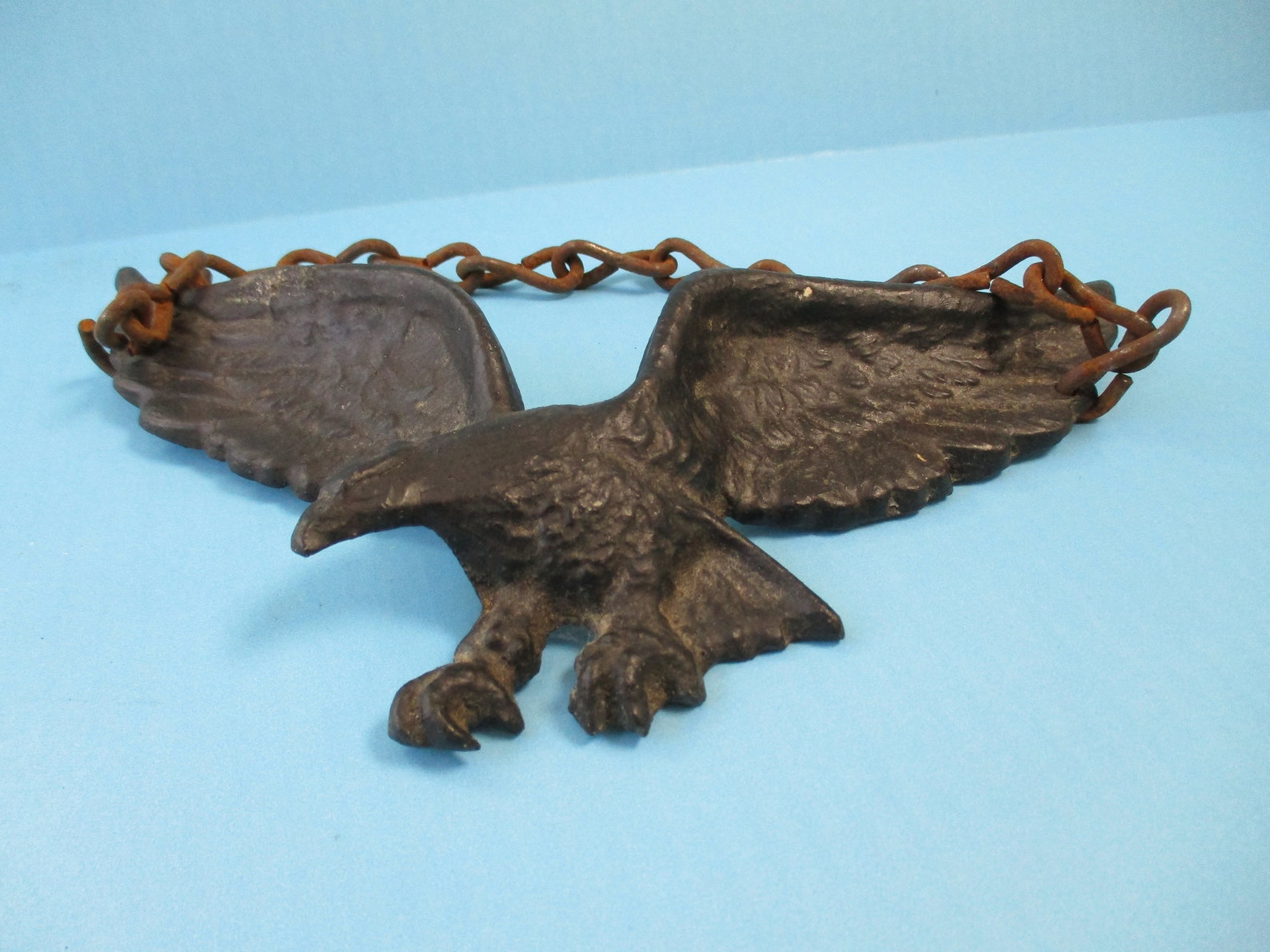 Vintage Iron Eagle in Flight on a Rusty Chain Bald Eagle With - Etsy