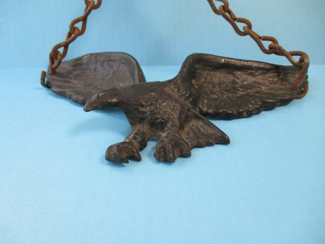 Vintage Iron Eagle in Flight on a Rusty Chain Bald Eagle With - Etsy