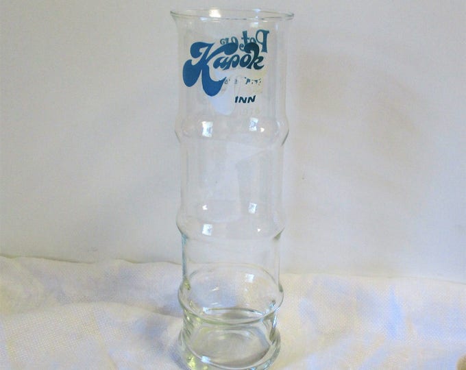 Vintage 1975 Kapok Tree Inn Tall Souvenir Glass With Ridges, Peter Pan ...
