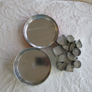Vintage Canape & Hors D'oeuvre Cutters, Set of 12 Tin Cutters, Made in ...