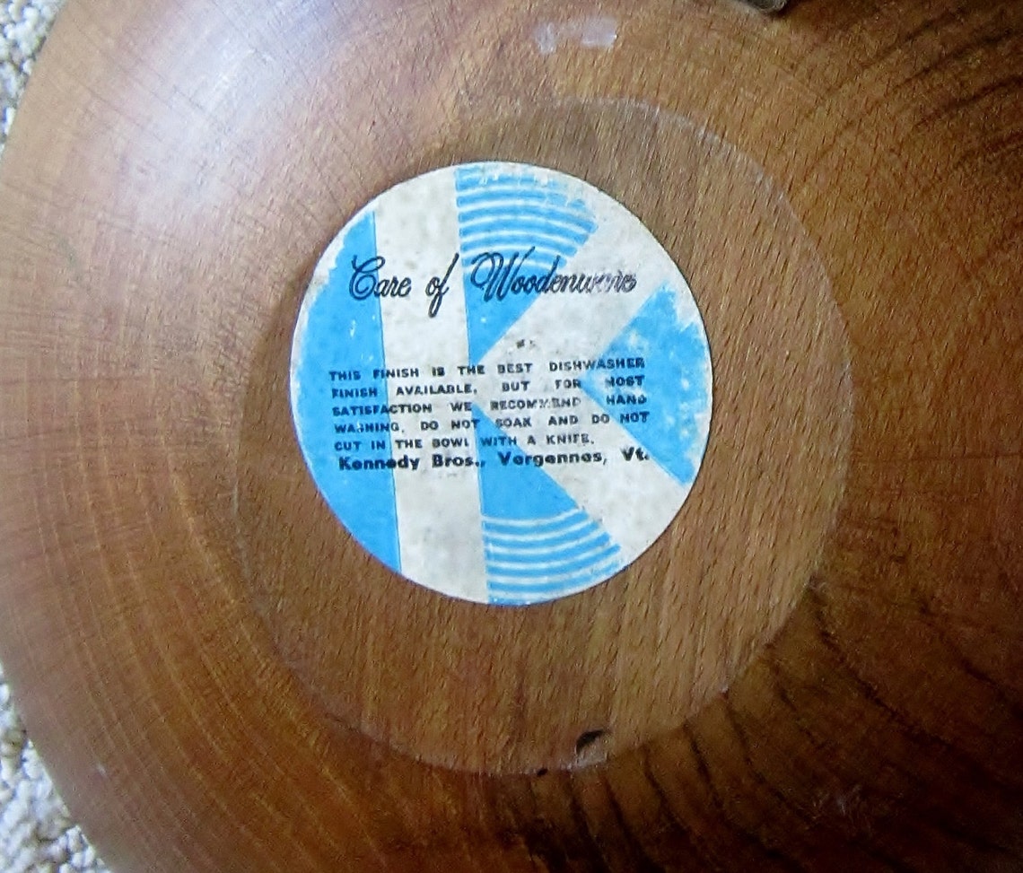 Vermont Wooden Ware Specialty Wood Carved Walnut Bowl Scoop, Oblong ...