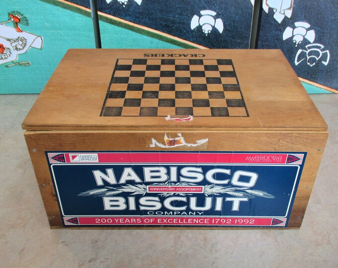 Nabisco National Biscuit Company Wooden Box 1992, 200 Year Anniversary ...