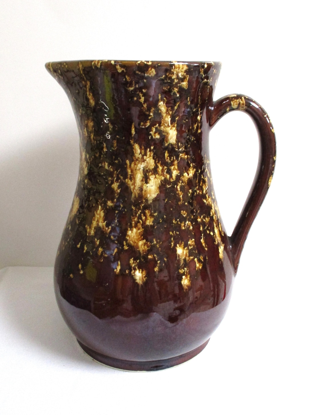 Robinson Ransbottom Large Pitcher 11 Inch Tall, Unique Drip Glaze ...