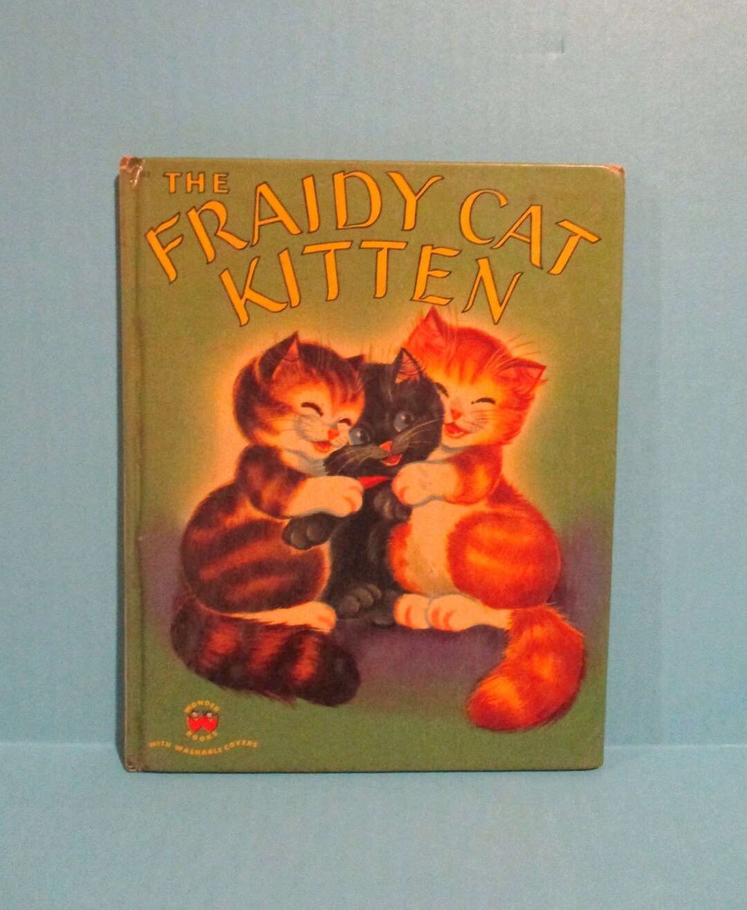 The Fraidy Cat Kitten 1950 Wonder Book by Irma Wilde, Adorable Kitten ...