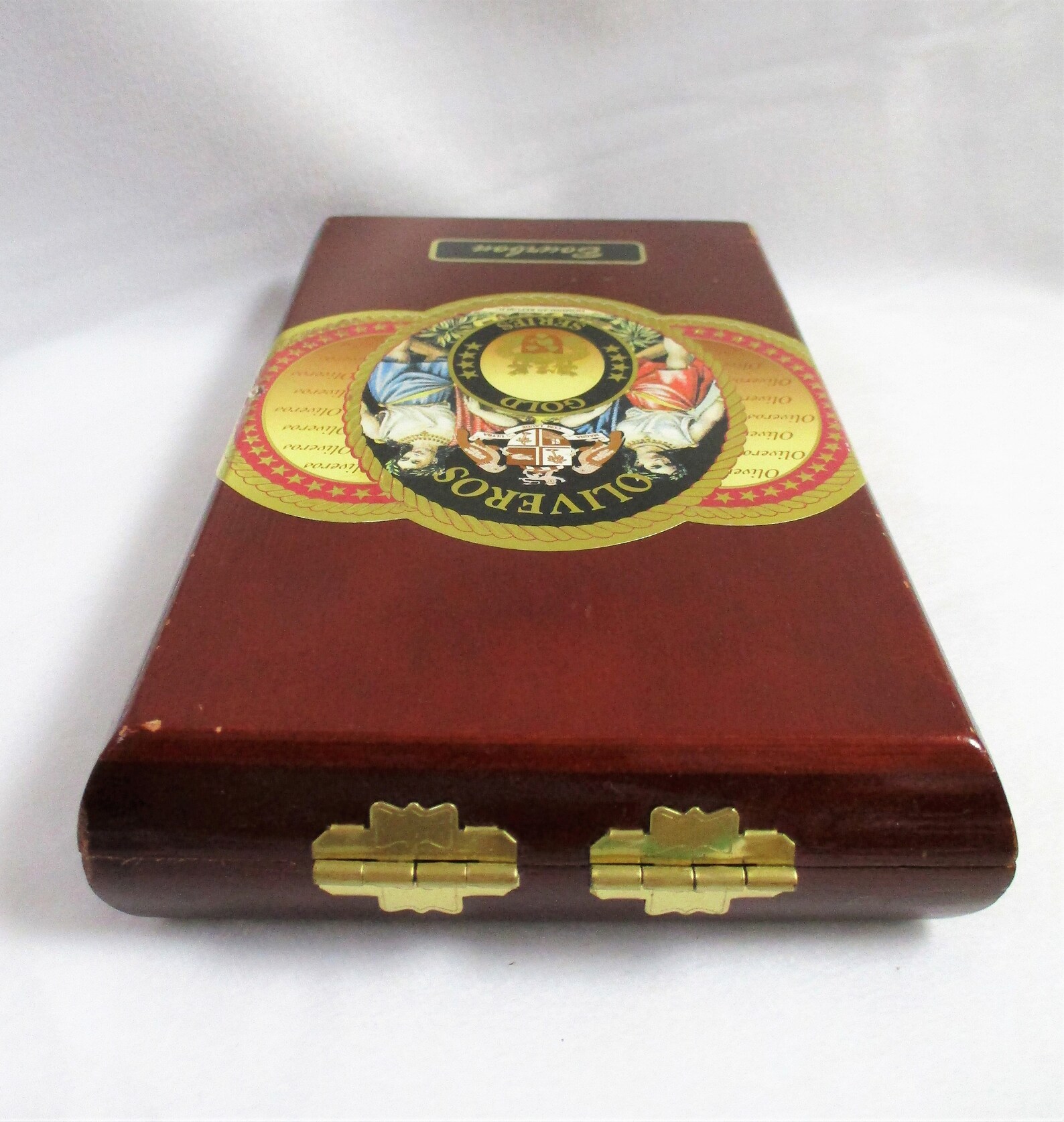 Vintage Wooden OLIVEROS Cigar Box Bourbon Series Collectible | Etsy