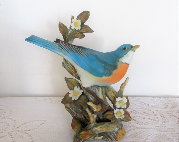 Homco Masterpiece Porcelain Bluebird 1984, Vintage Homco Collectible ...