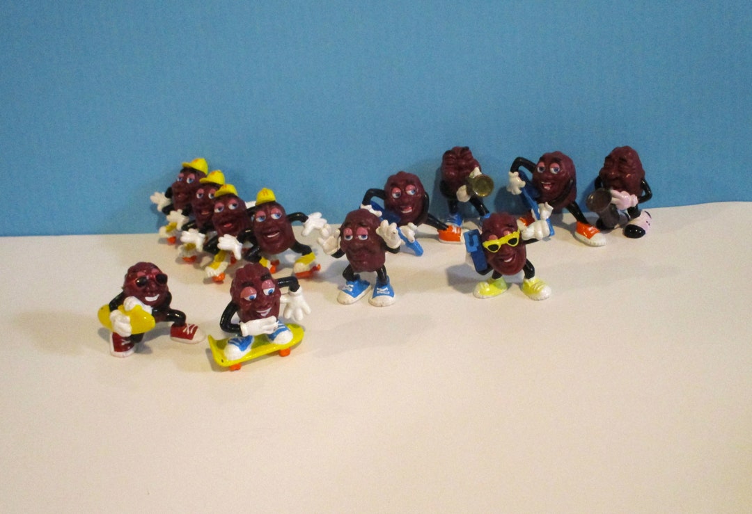 Vintage CALRAB California Raisins Figurines Lot of 12, Eight Different ...