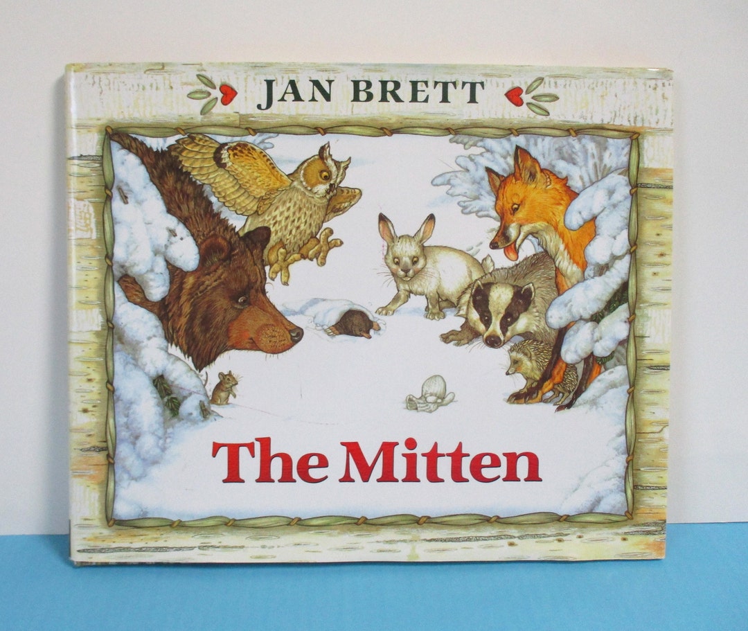 The Mitten by Jan Bret, 1989 Hard Cover Book With Dust Jacket, A ...