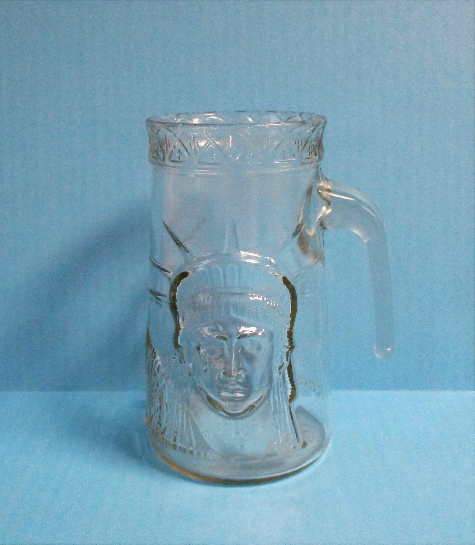 Anchor Glass STATUE of LIBERTY Centennial Glass Mug, Souvenir Beer Mug ...